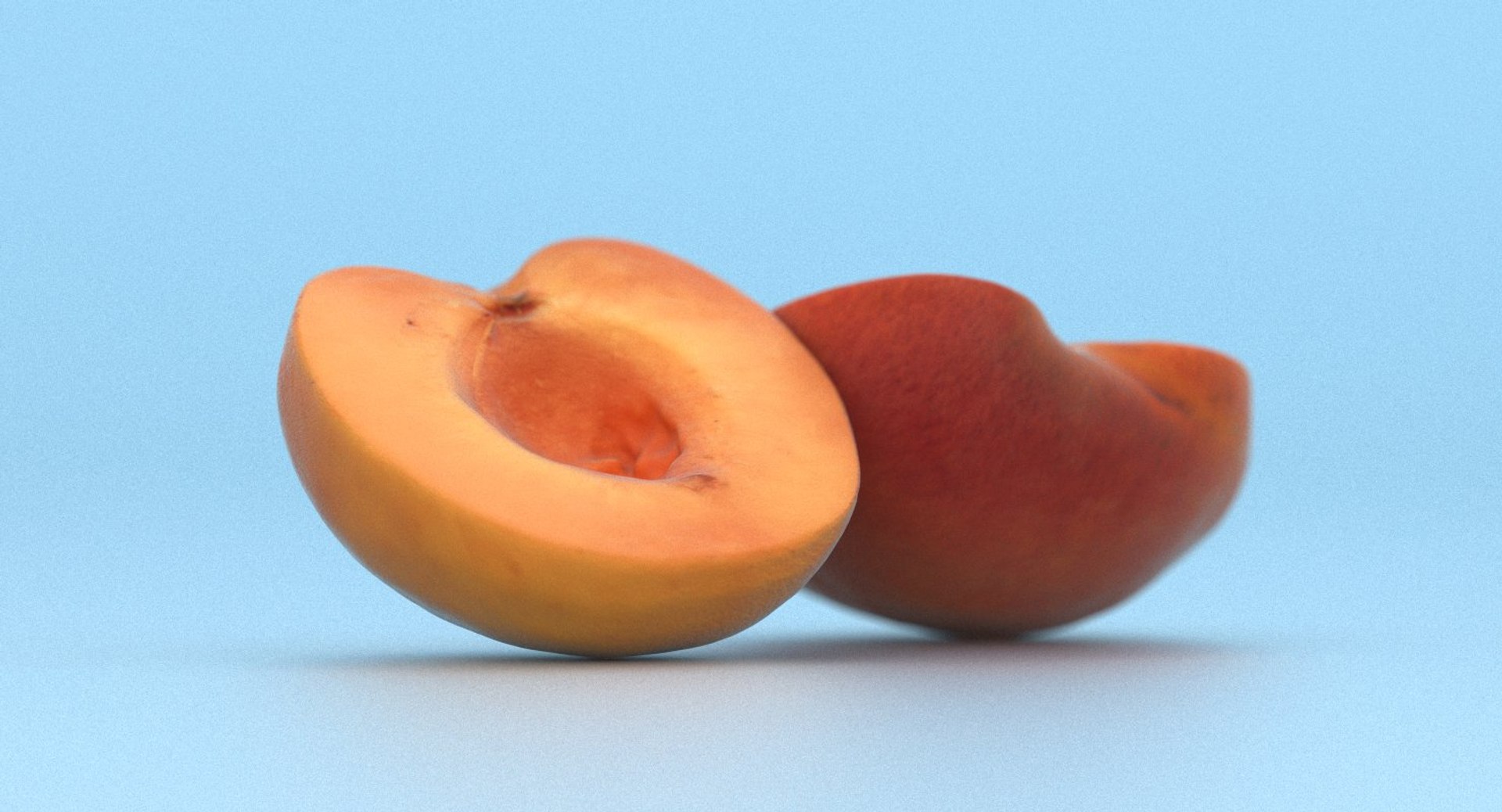 3D half apricot model - TurboSquid 1412312