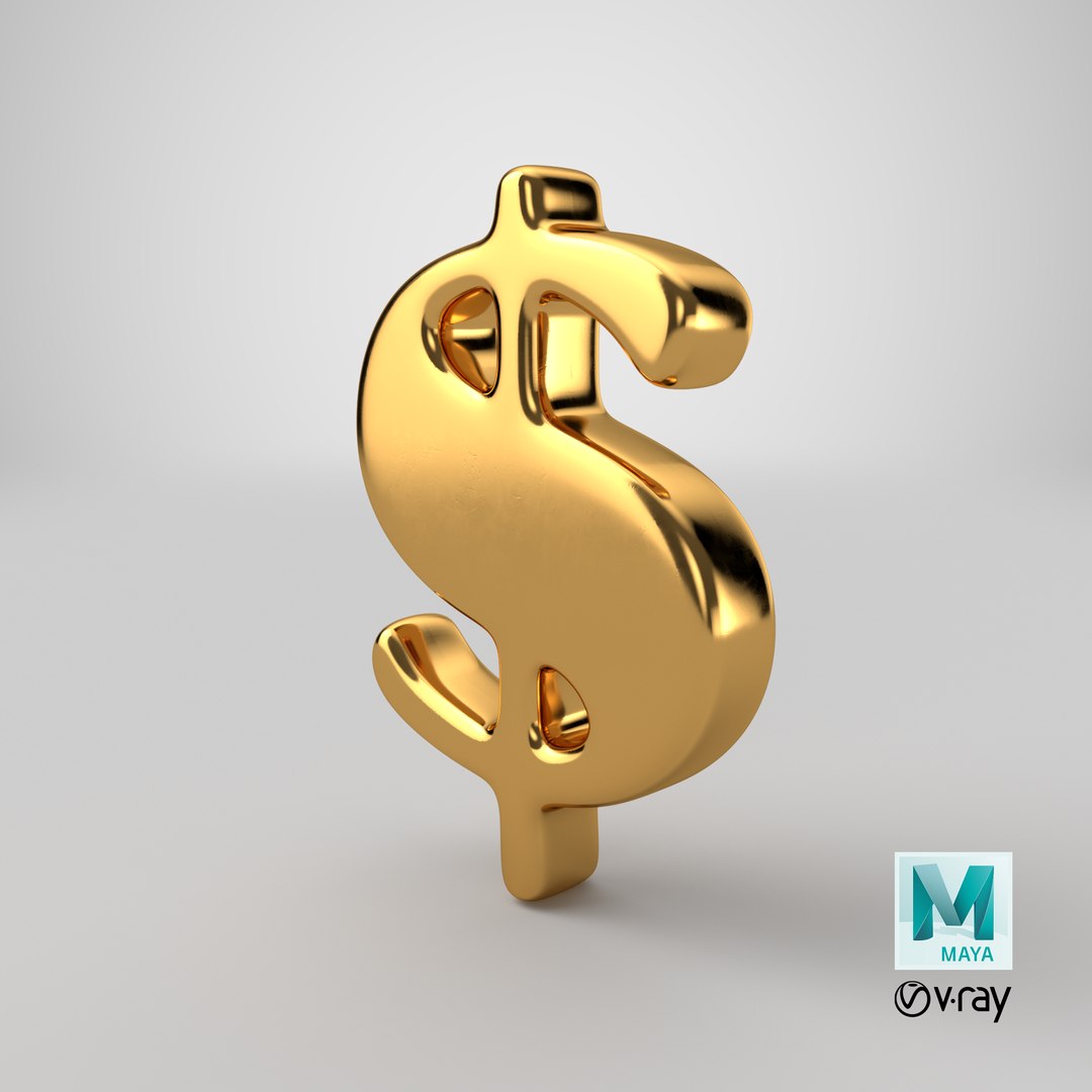 3D Dollar Sign - TurboSquid 1499824