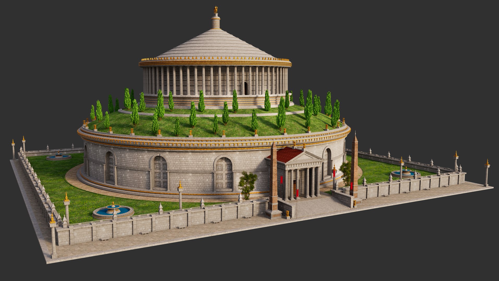 Mausoleum Of Augustus Model - TurboSquid 2453826