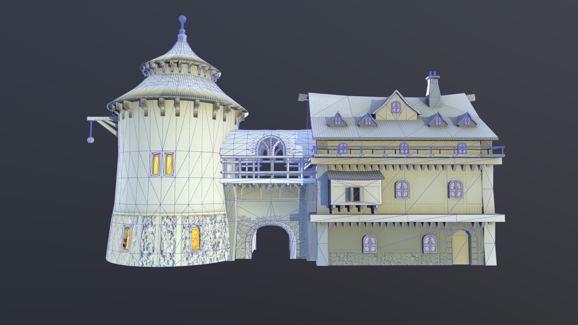3D Tower Castillo - TurboSquid 2008497