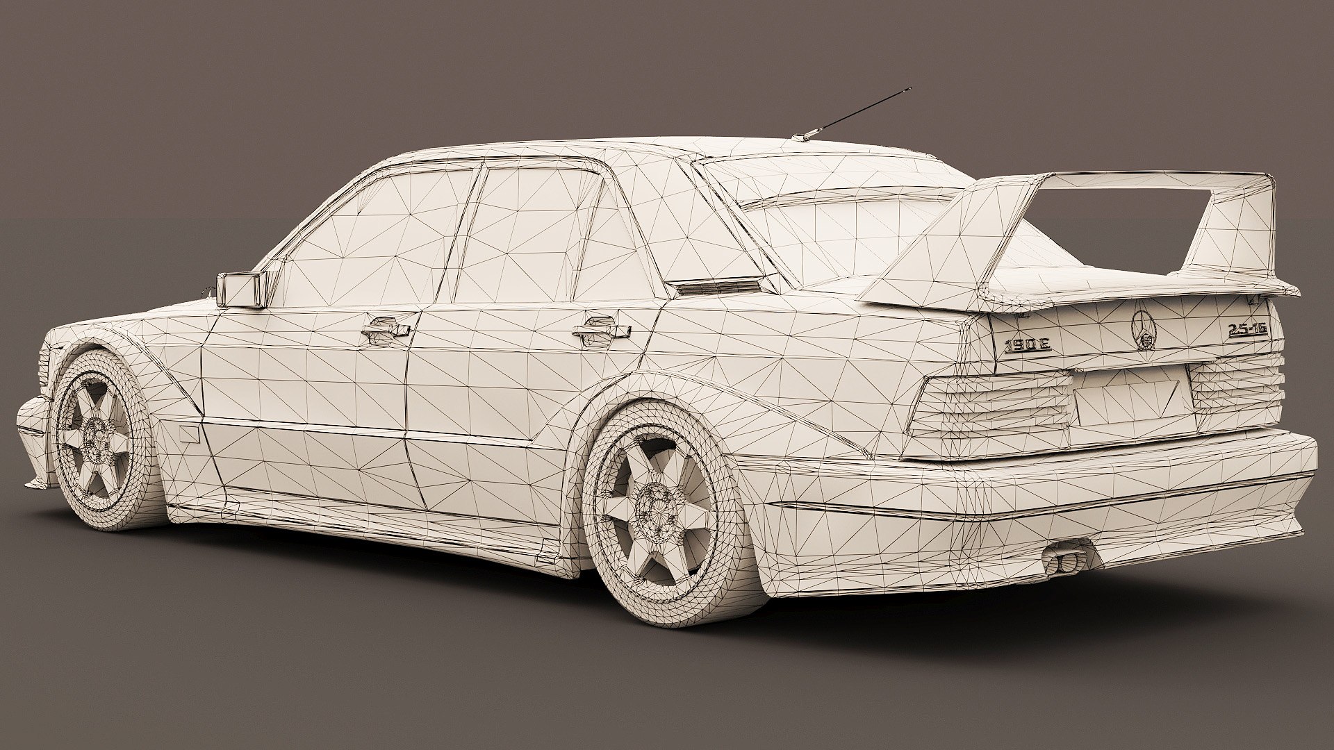 3D Mercedes Benz 190E EVO 1990 - TurboSquid 2188198