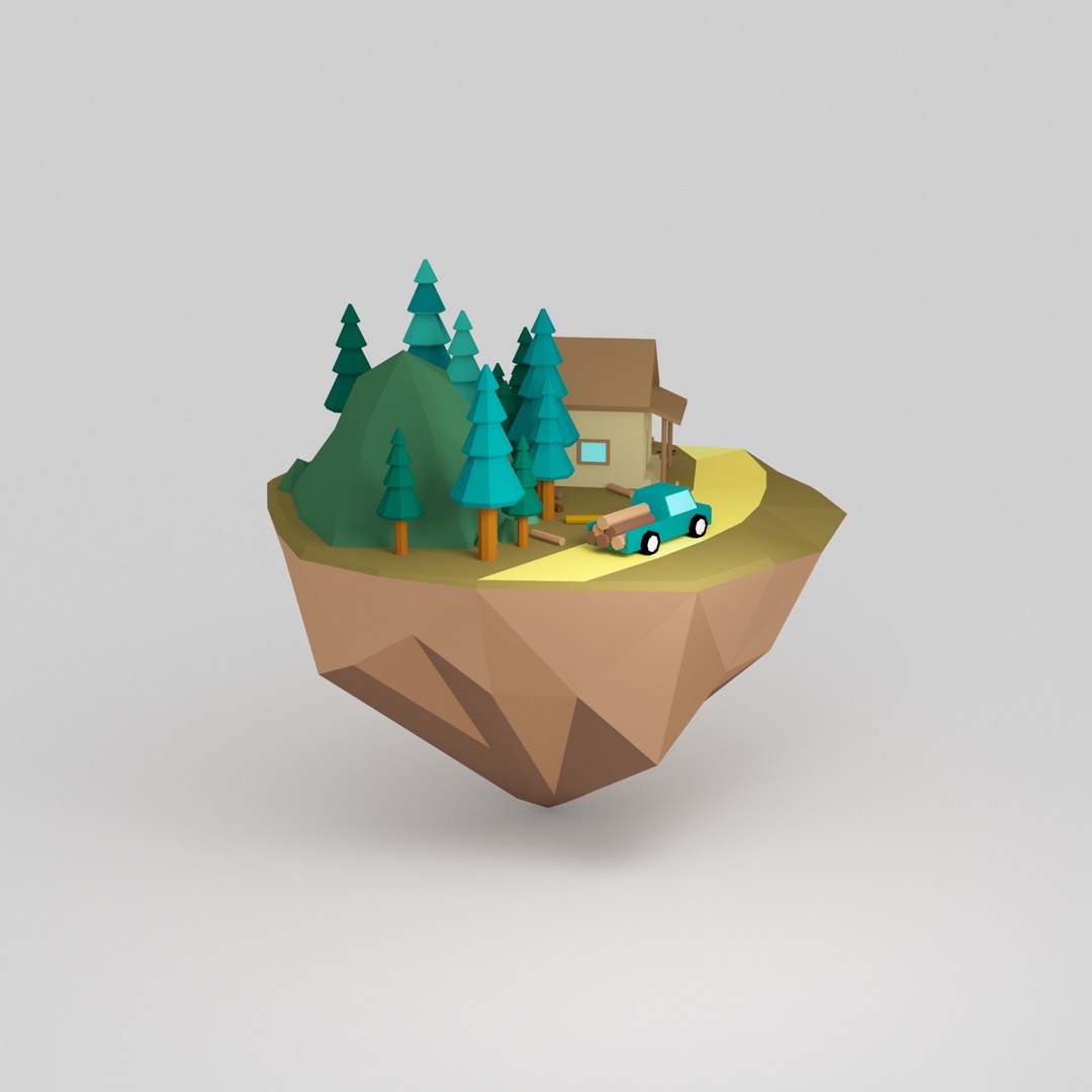 3D Low Poly Worlds Model - TurboSquid 1876718