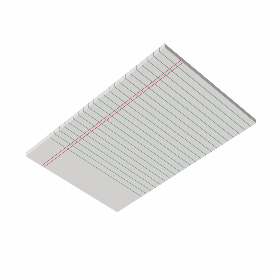 Paper Pad With Holes 3D Model - TurboSquid 1870948
