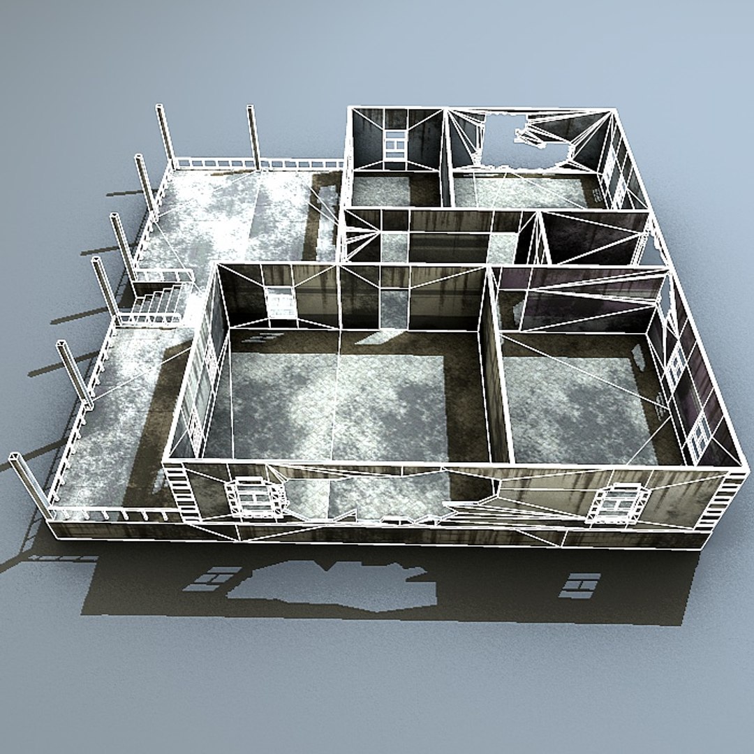 3d House Interior Building Model