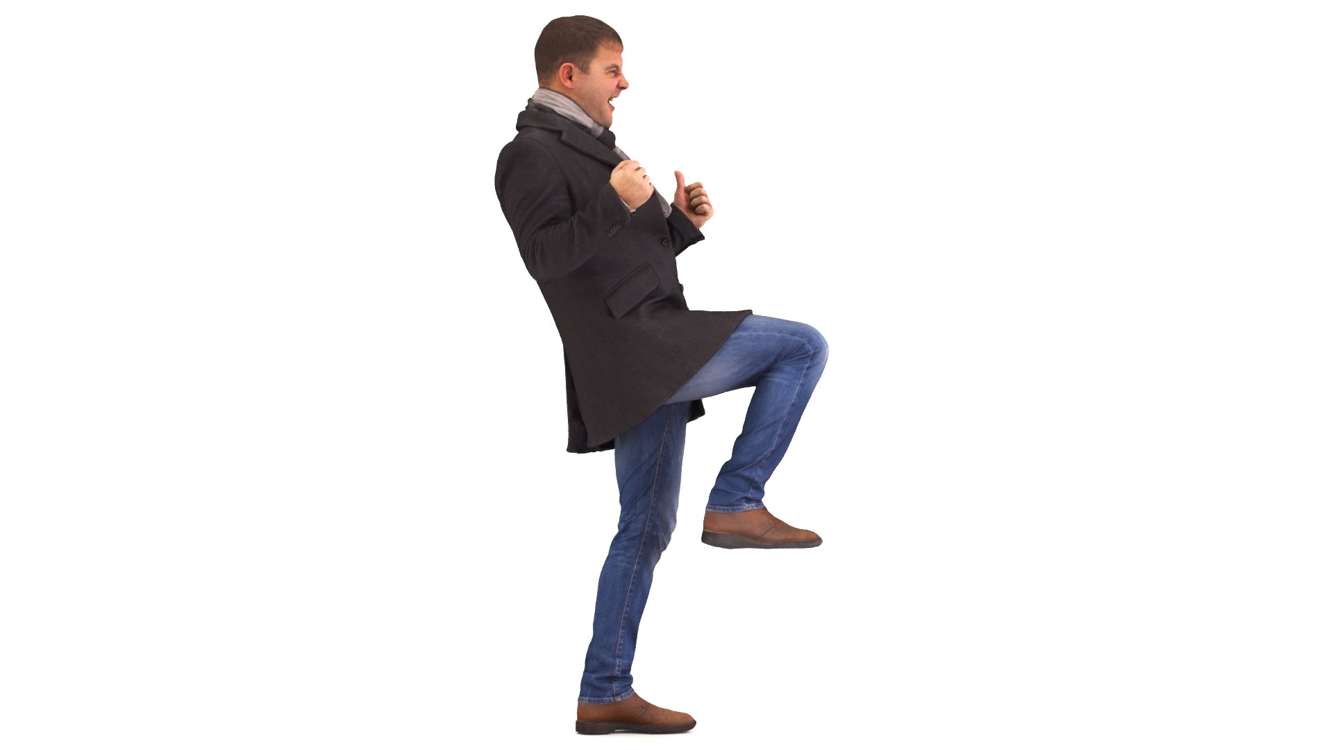 HAPPY FAN MAN Full Body 3D - TurboSquid 2172109