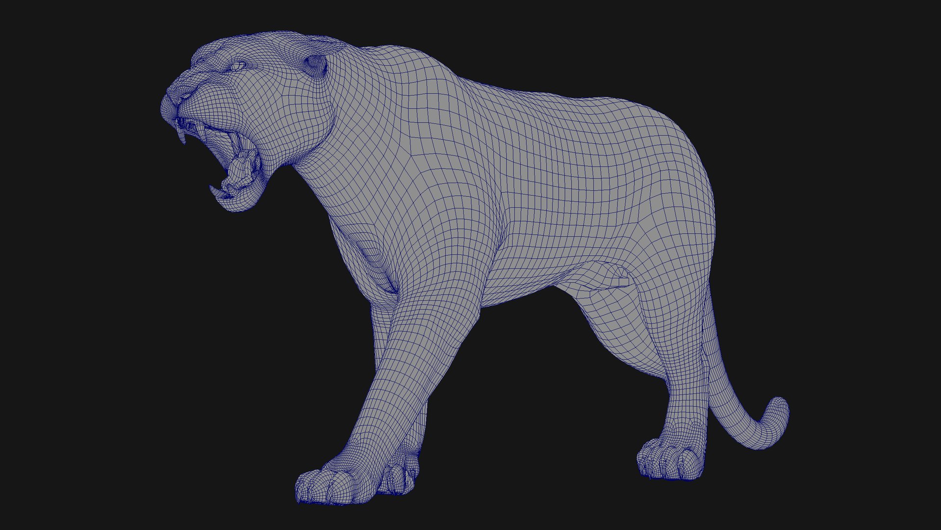 3D Model Bengal Tiger RIG Yeti - TurboSquid 2123936
