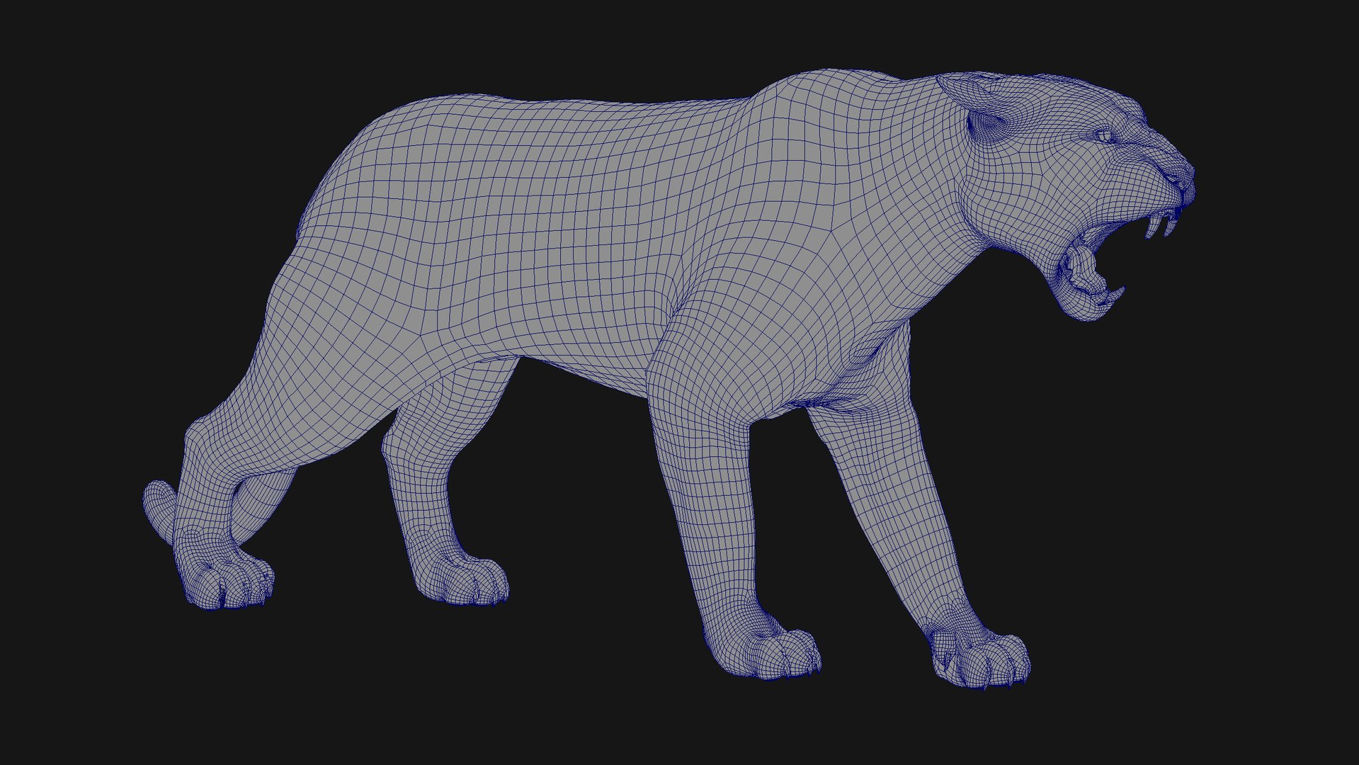 3D Model Bengal Tiger RIG Yeti - TurboSquid 2123936