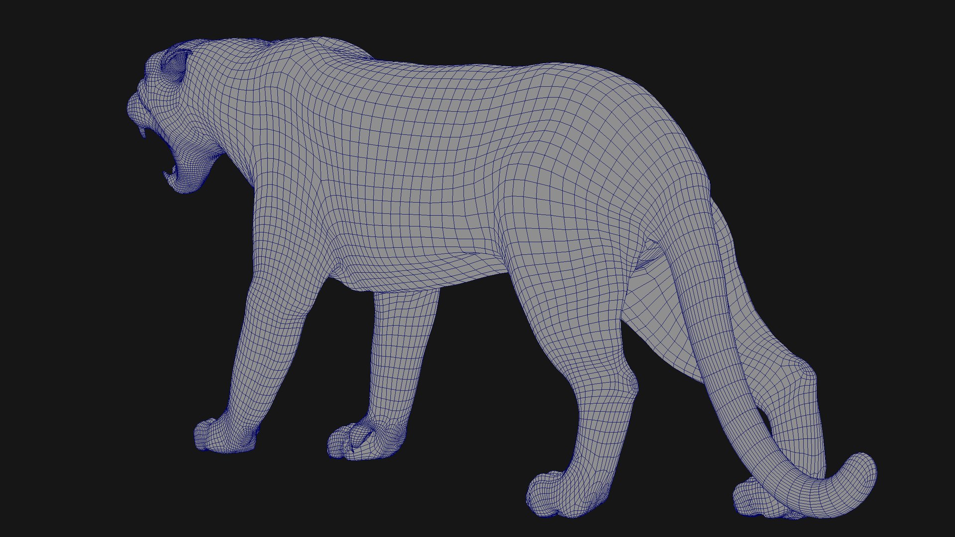 3D Model Bengal Tiger RIG Yeti - TurboSquid 2123936