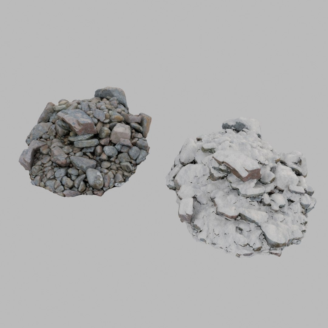 Winter Rocks Pack 3D - TurboSquid 1233919