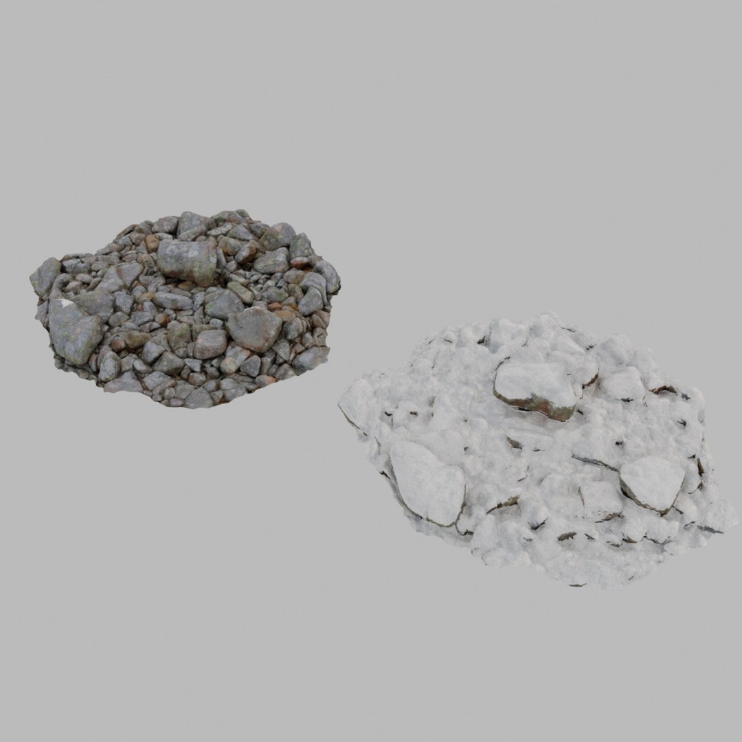 Winter Rocks Pack 3D - TurboSquid 1233919