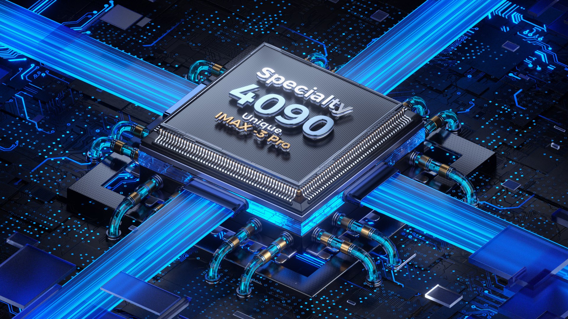 C4D Octane CPU Chip Core Capacitance Unreal Circuit Board 3D Model ...