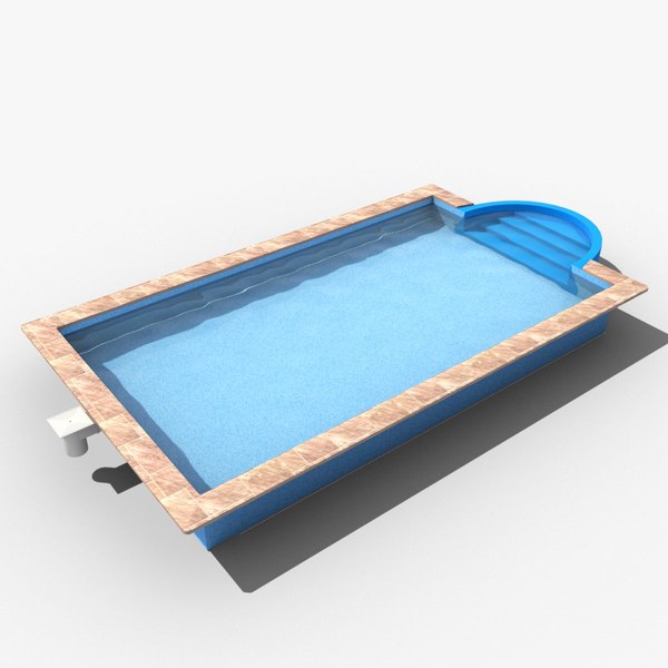 3d model garden swimming pool