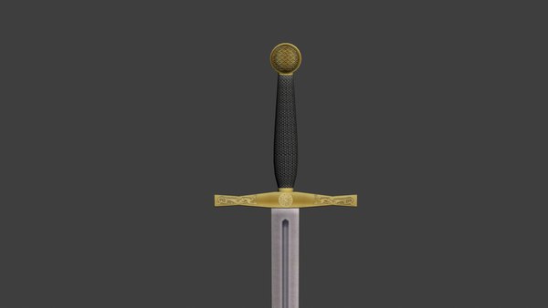 3dsmax sword excalibur