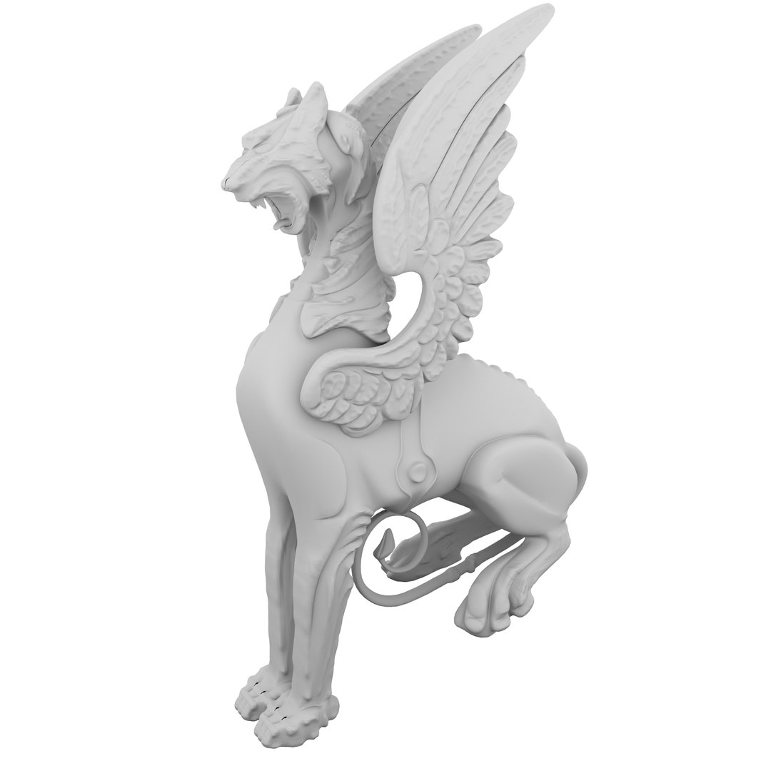 3d Model Griffin Sculpture