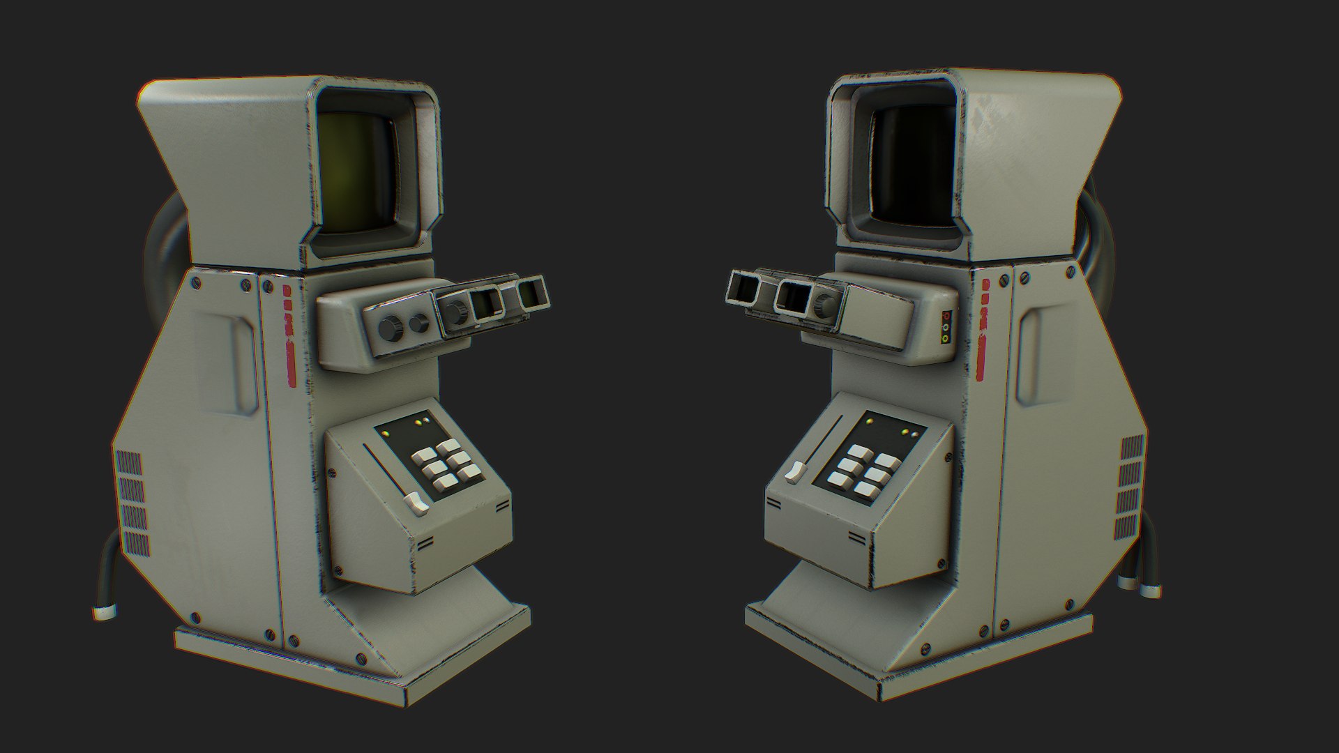Sci-fi Microscope Pbr 3D - TurboSquid 1224652