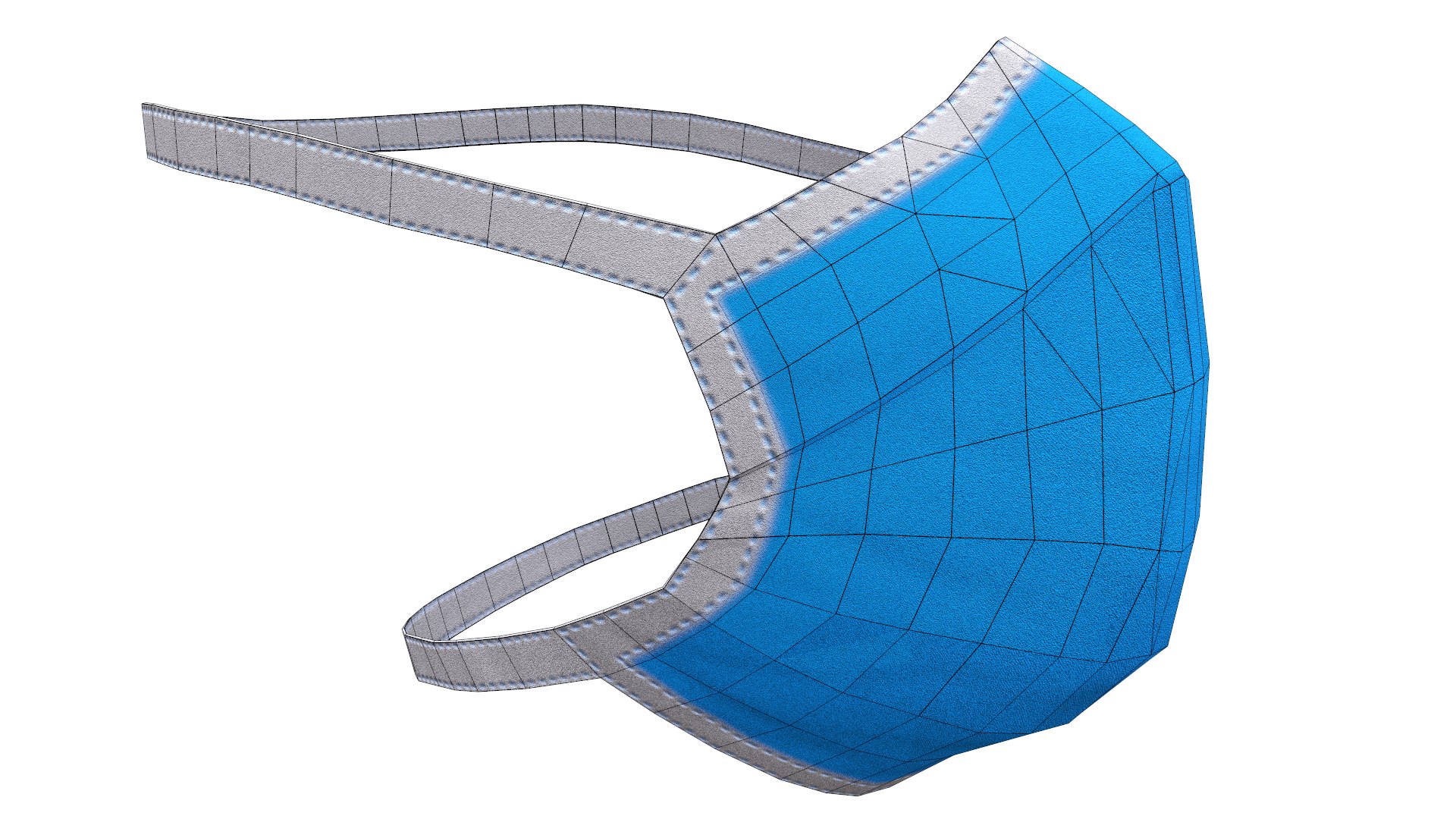 3D Model Disposable Surgical Mask Low Poly - TurboSquid 2391213