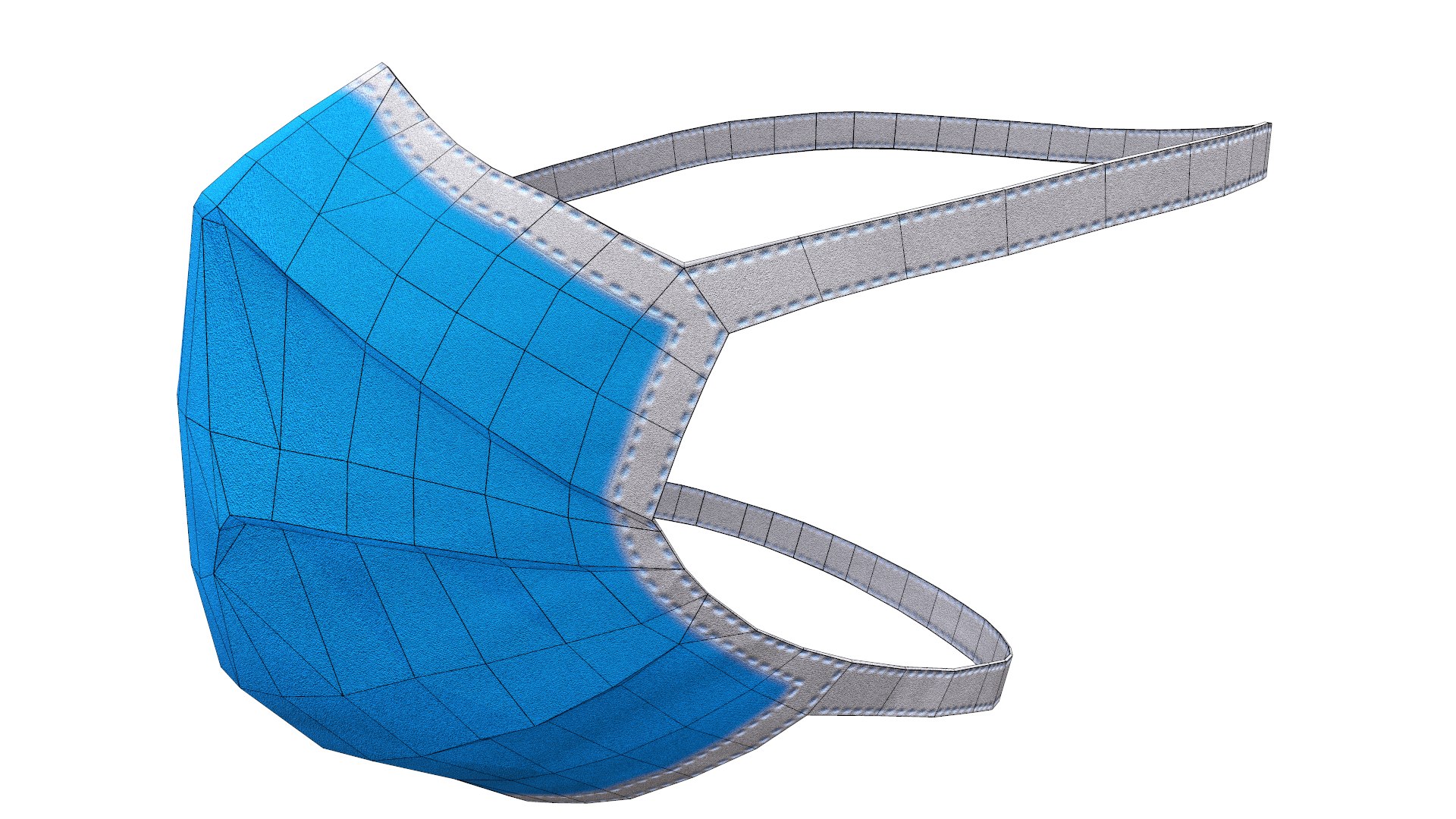 3D Model Disposable Surgical Mask Low Poly - TurboSquid 2391213