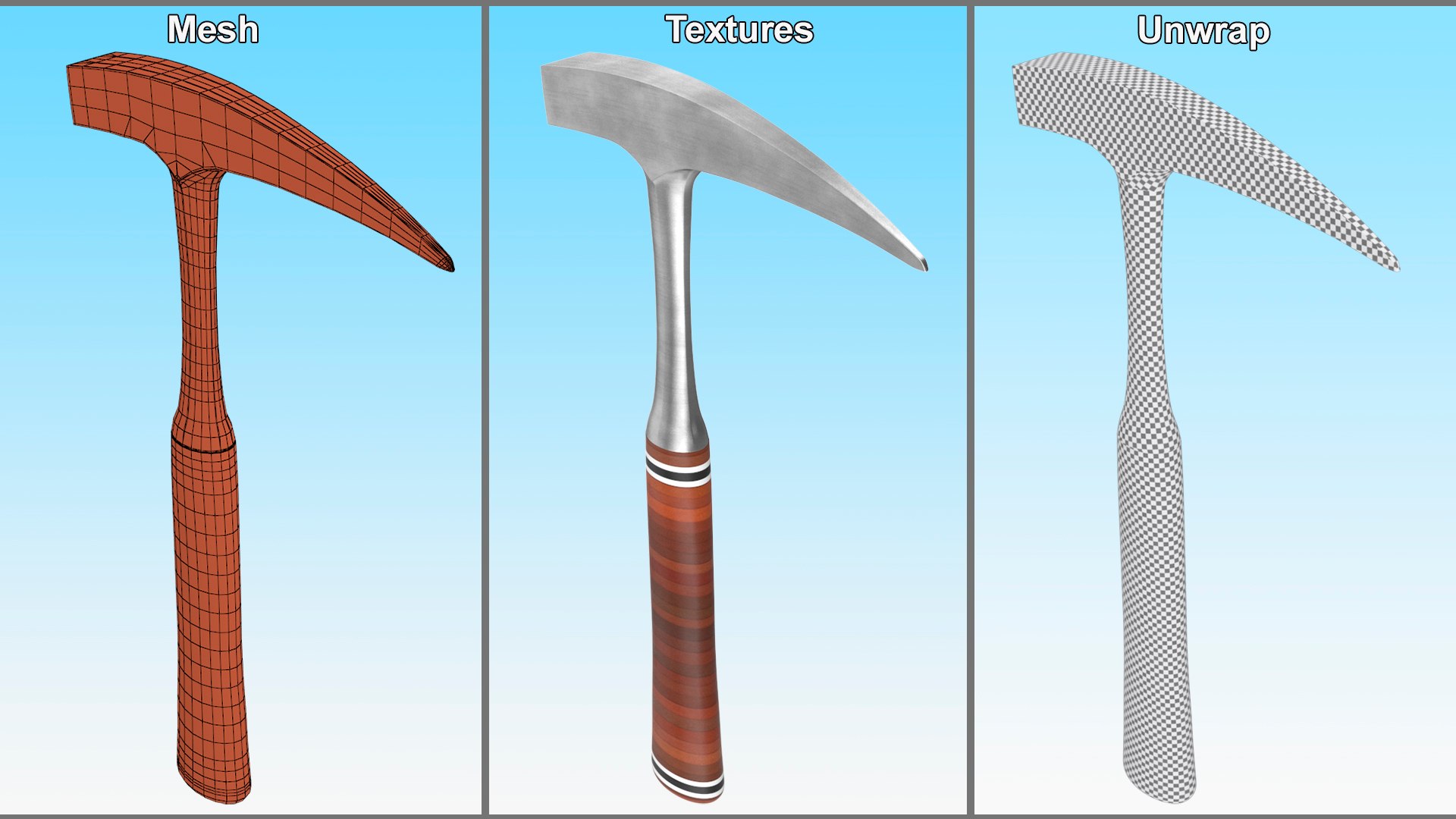 Rock Pick Hammer 3D model - TurboSquid 2141434