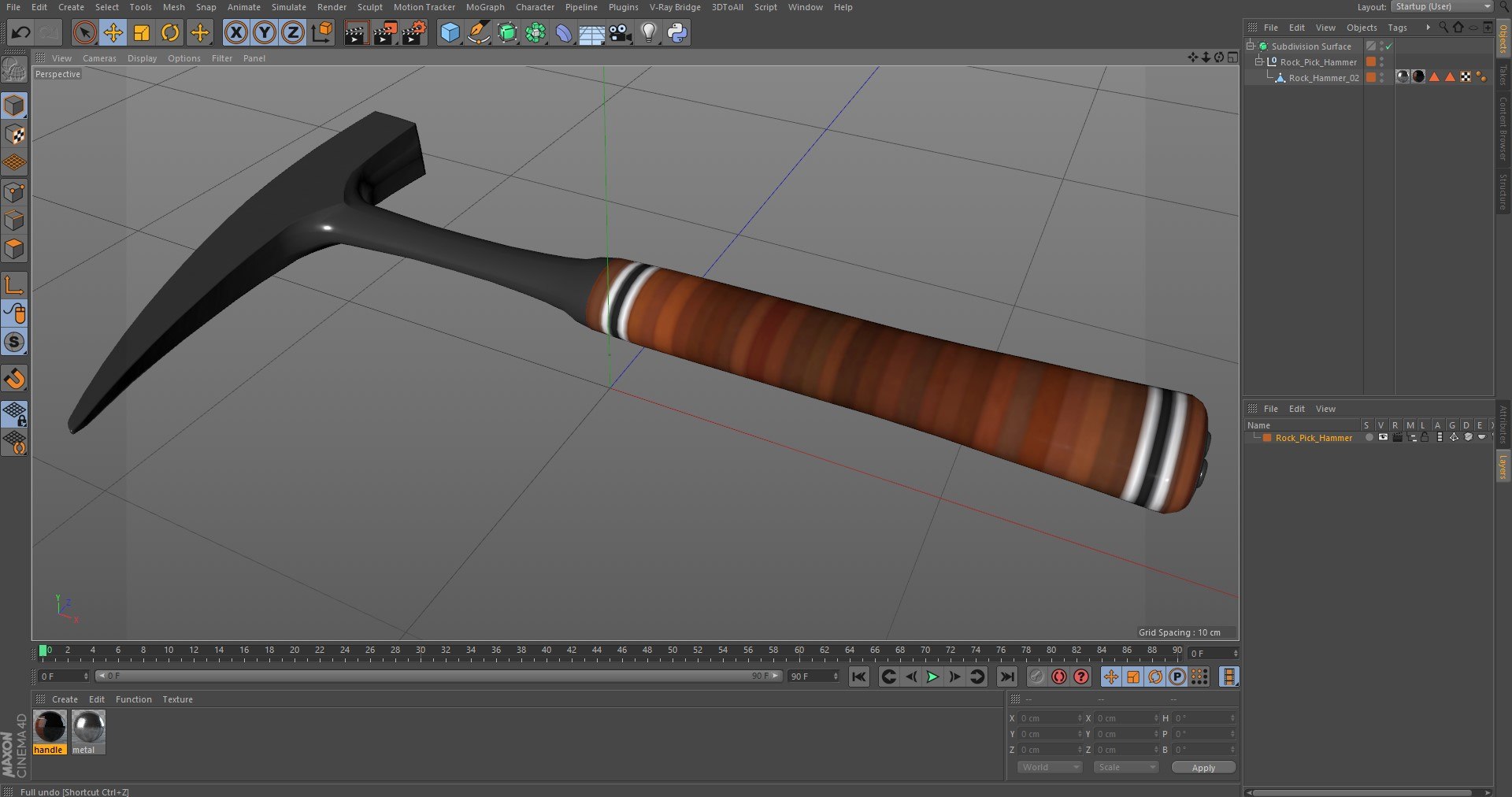 Rock Pick Hammer 3D model - TurboSquid 2141434