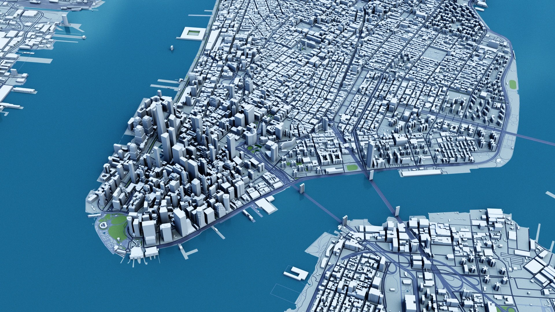 New York City Terrain 3D - TurboSquid 1407880