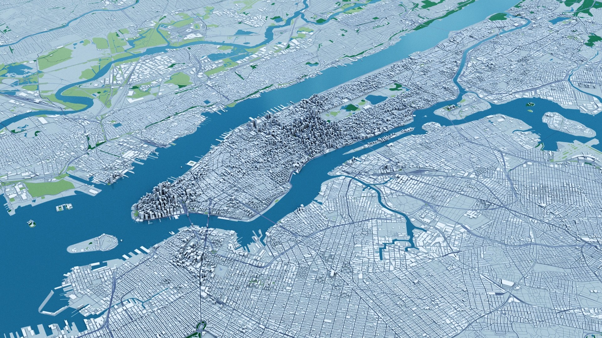 New York City Terrain 3D - TurboSquid 1407880