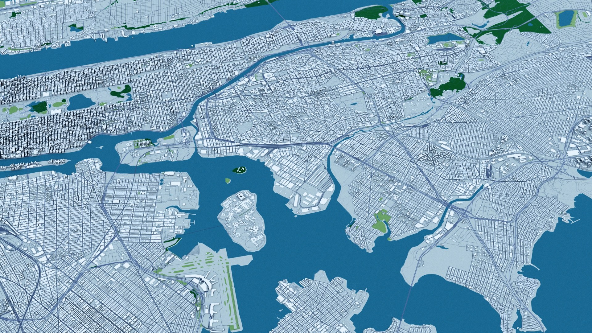 New York City Terrain 3D - TurboSquid 1407880