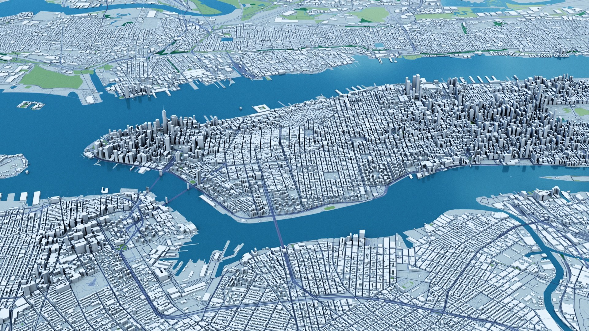 New York City Terrain 3D - TurboSquid 1407880