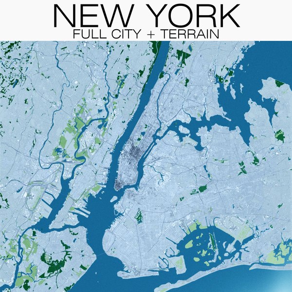 New york city terrain 3D - TurboSquid 1407880