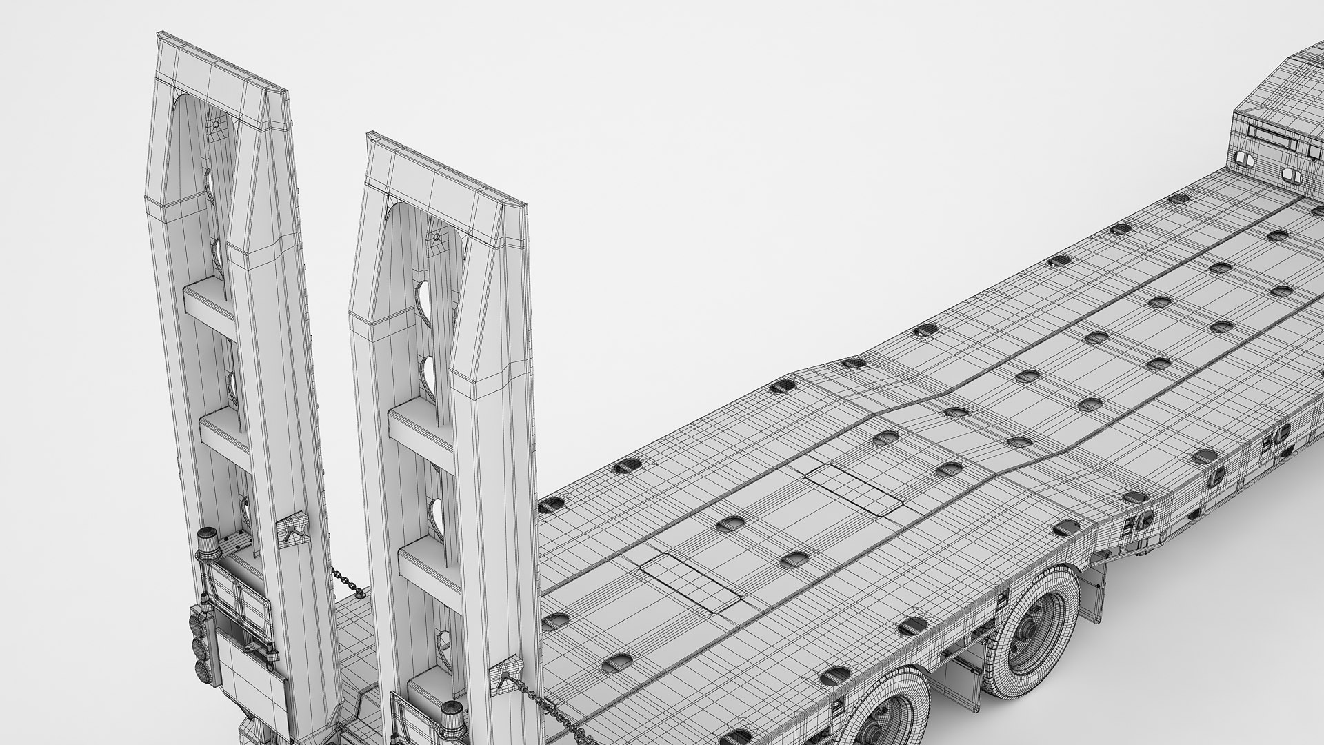 3D Drake Trailers Steerable Widener Low Loader 04 model - TurboSquid ...