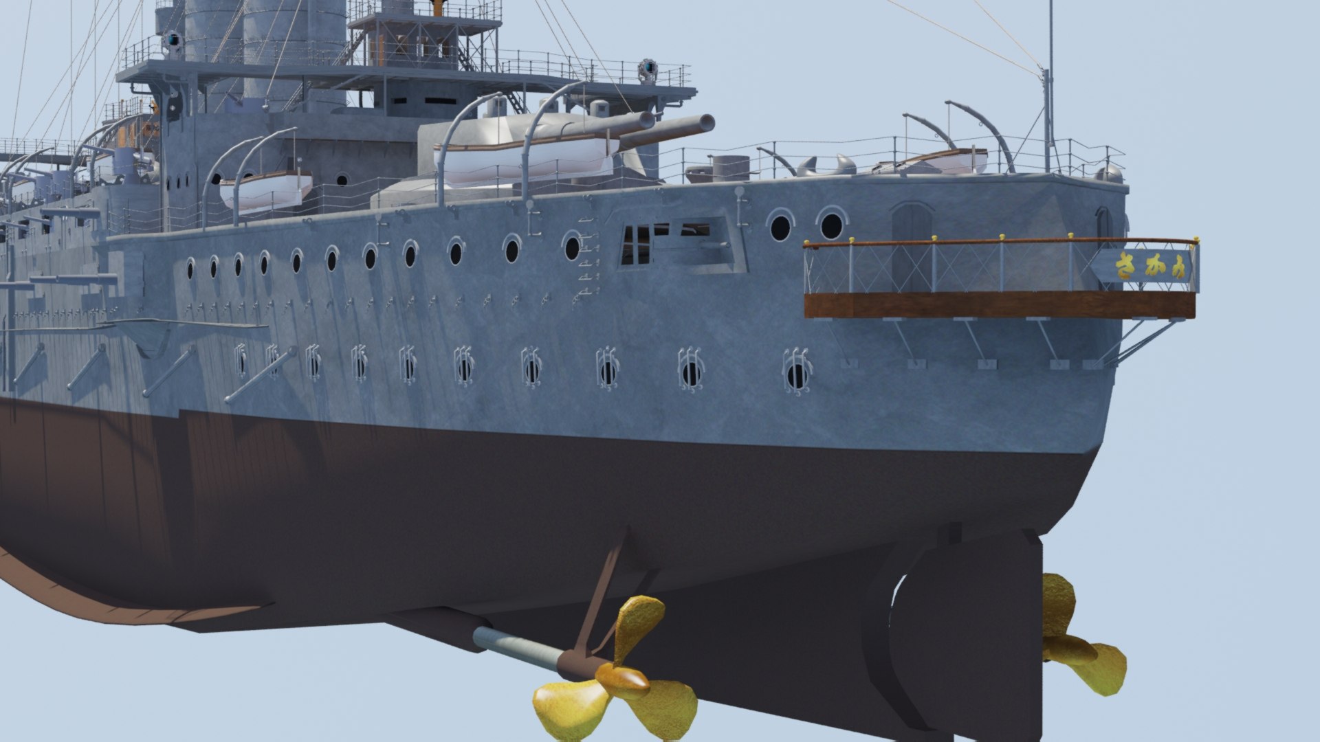 Japanese Mikasa Battleship Model - TurboSquid 1819462