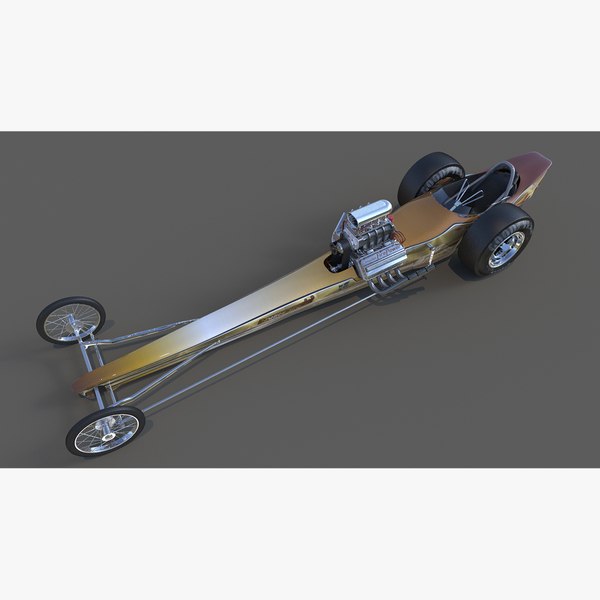 3D hotrod sportscar dragster model - TurboSquid 1672291