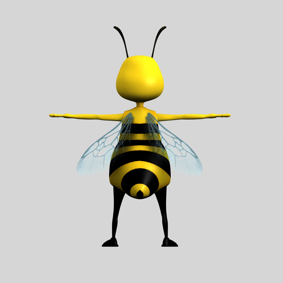 cartoon bee 3d model