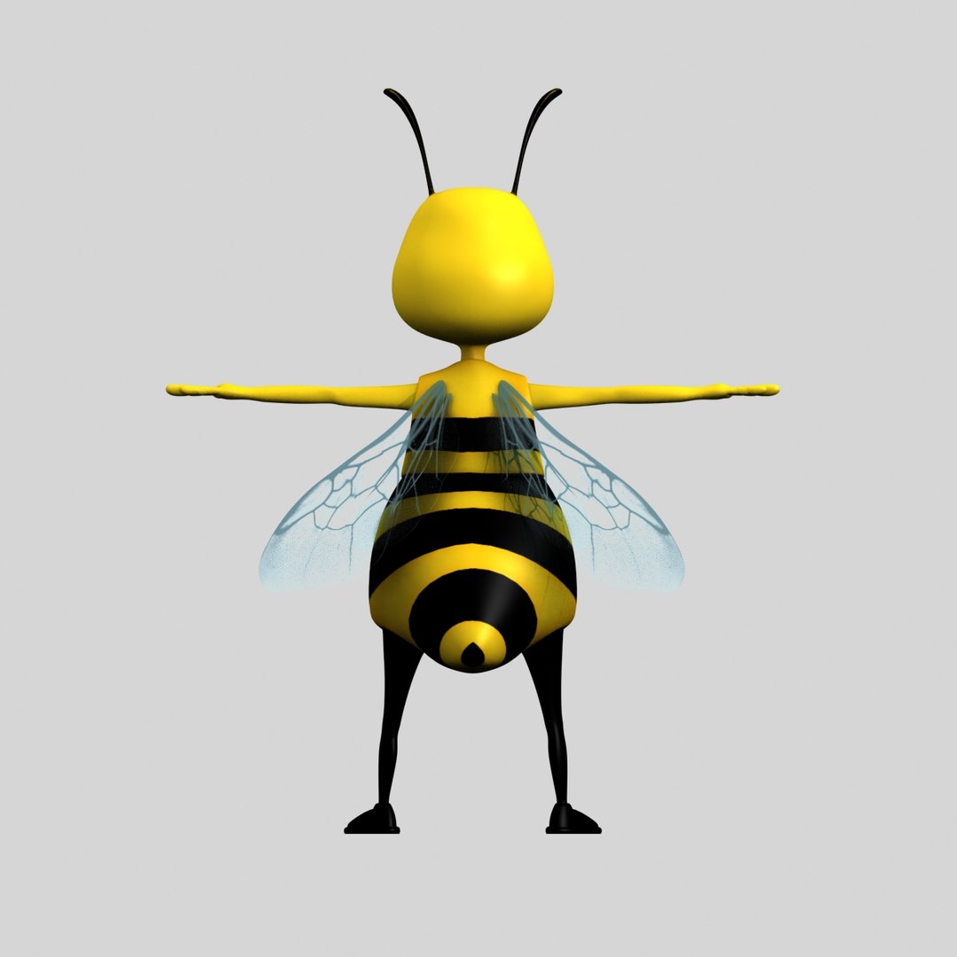 Cartoon Bee 3d Model