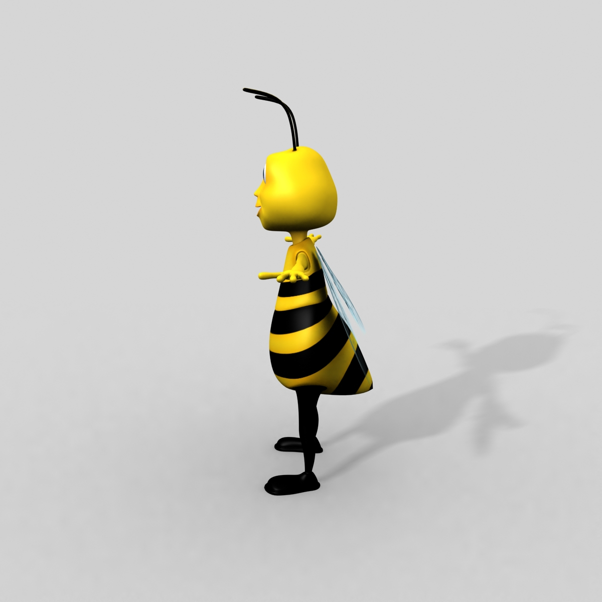 cartoon bee 3d model