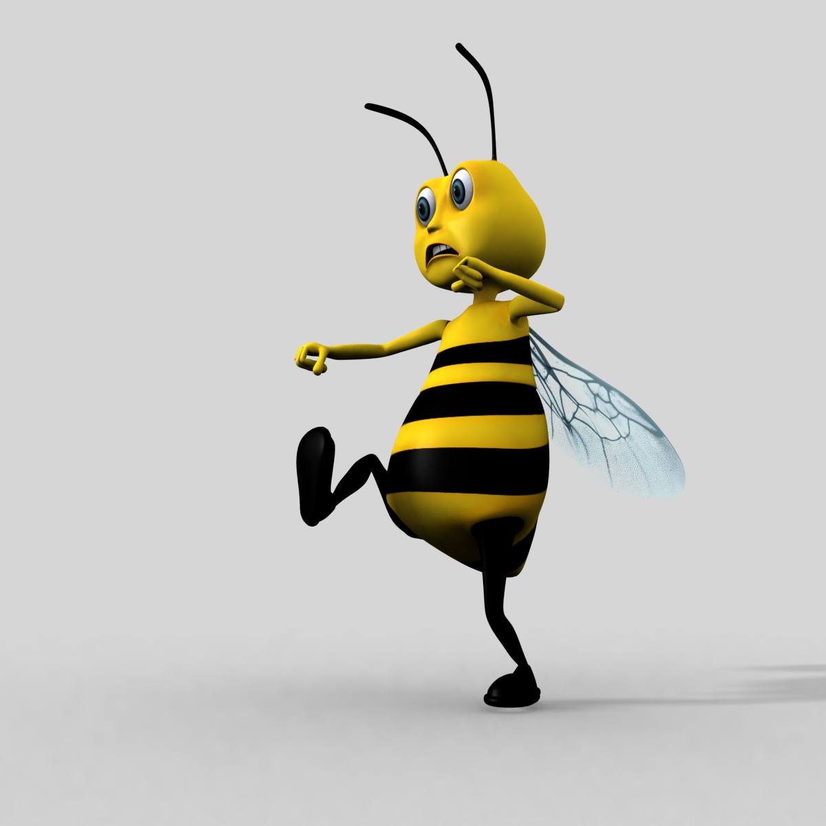 cartoon bee 3d model