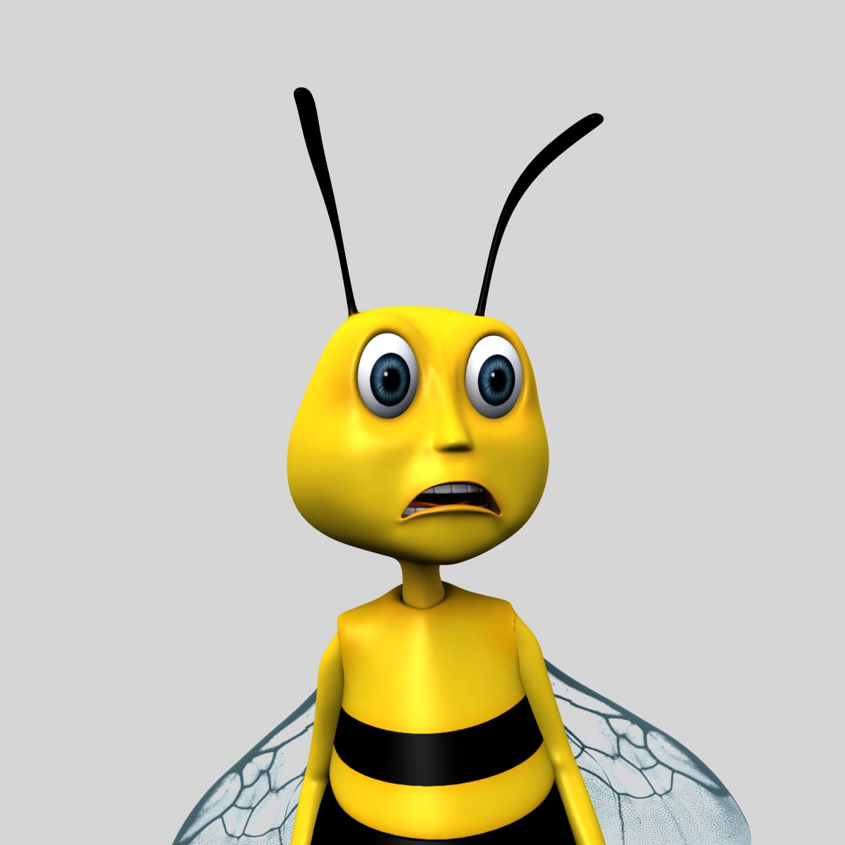cartoon bee 3d model