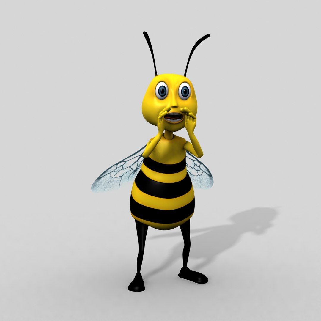 Cartoon Bee 3d Model