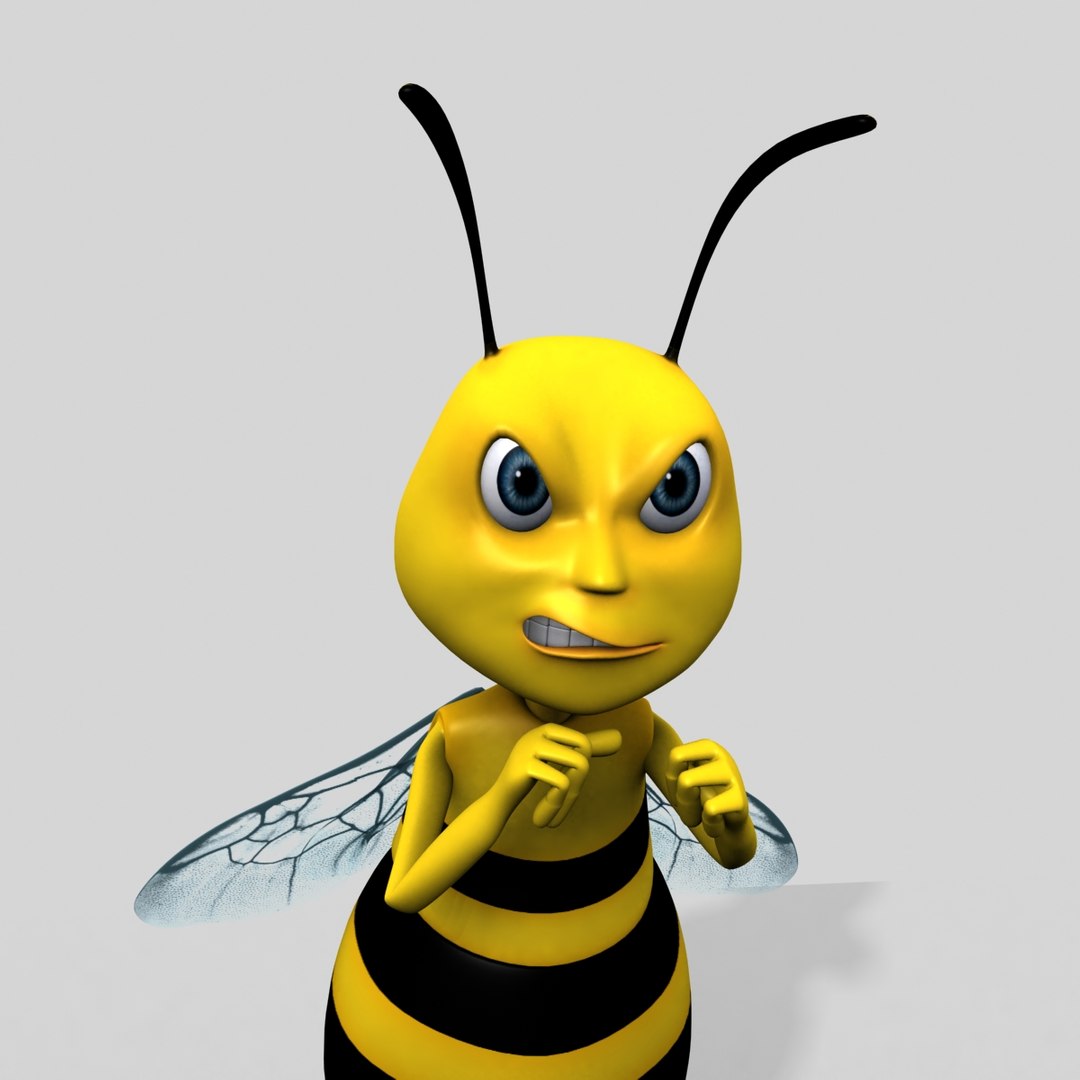 Cartoon Bee 3d Model