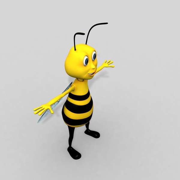 cartoon bee 3d model