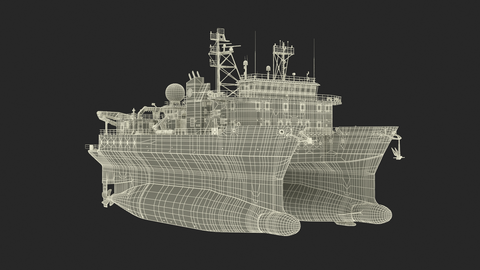 Oceanographic Research Vessel 3D Model - TurboSquid 2389353