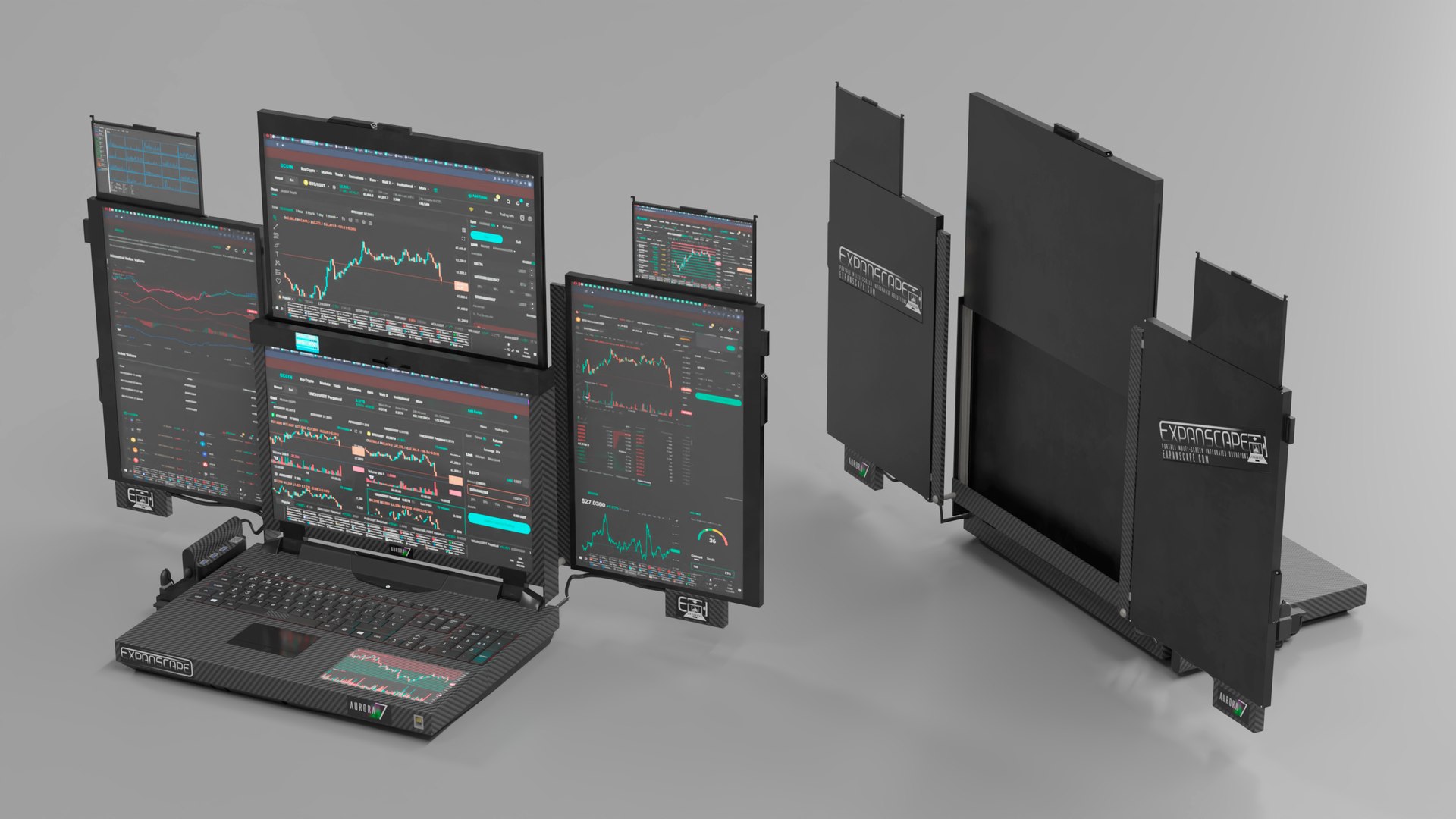 3D Laptop Expanscape Aurora With Miner Software - TurboSquid 2236573