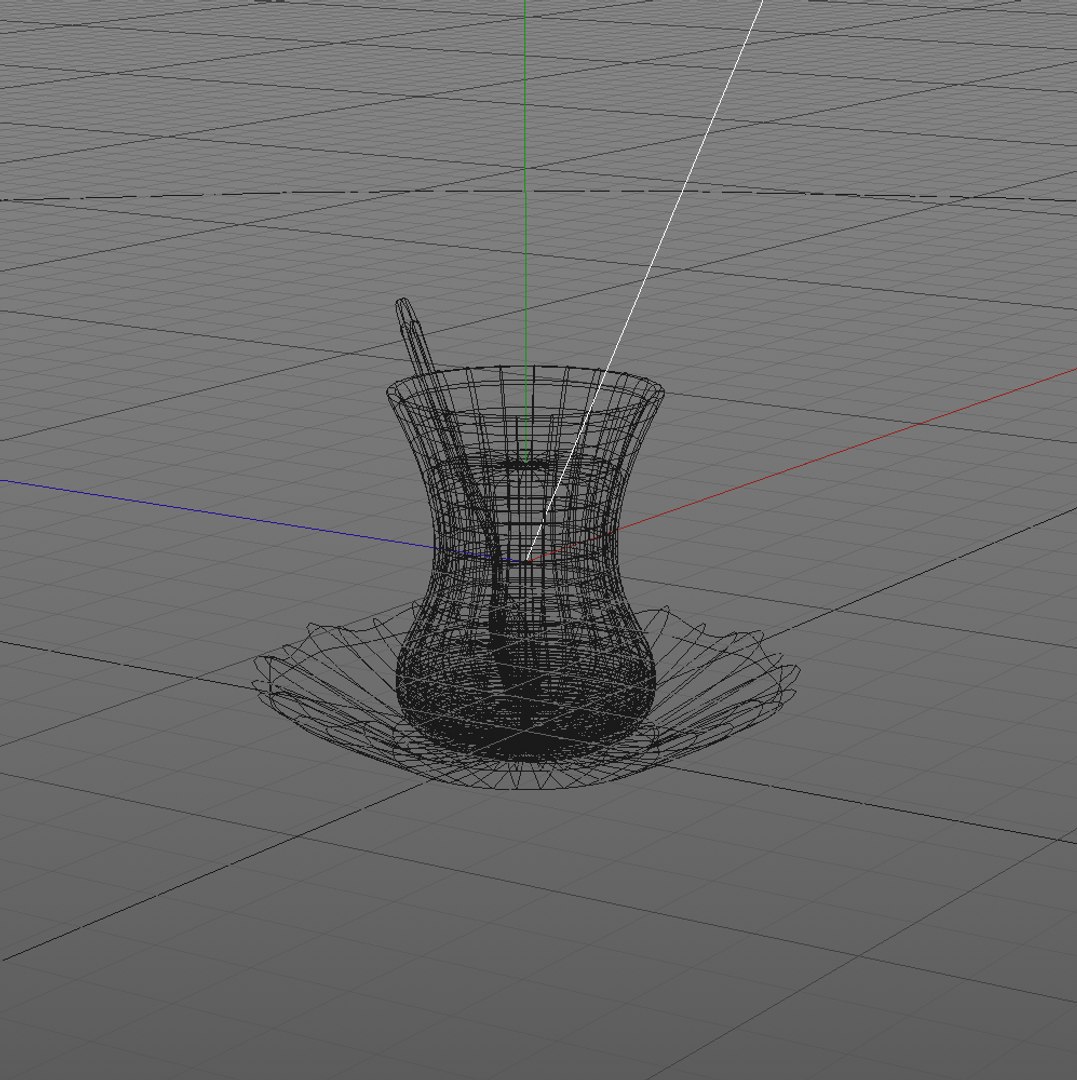 3d Turkish Tea Glass Model
