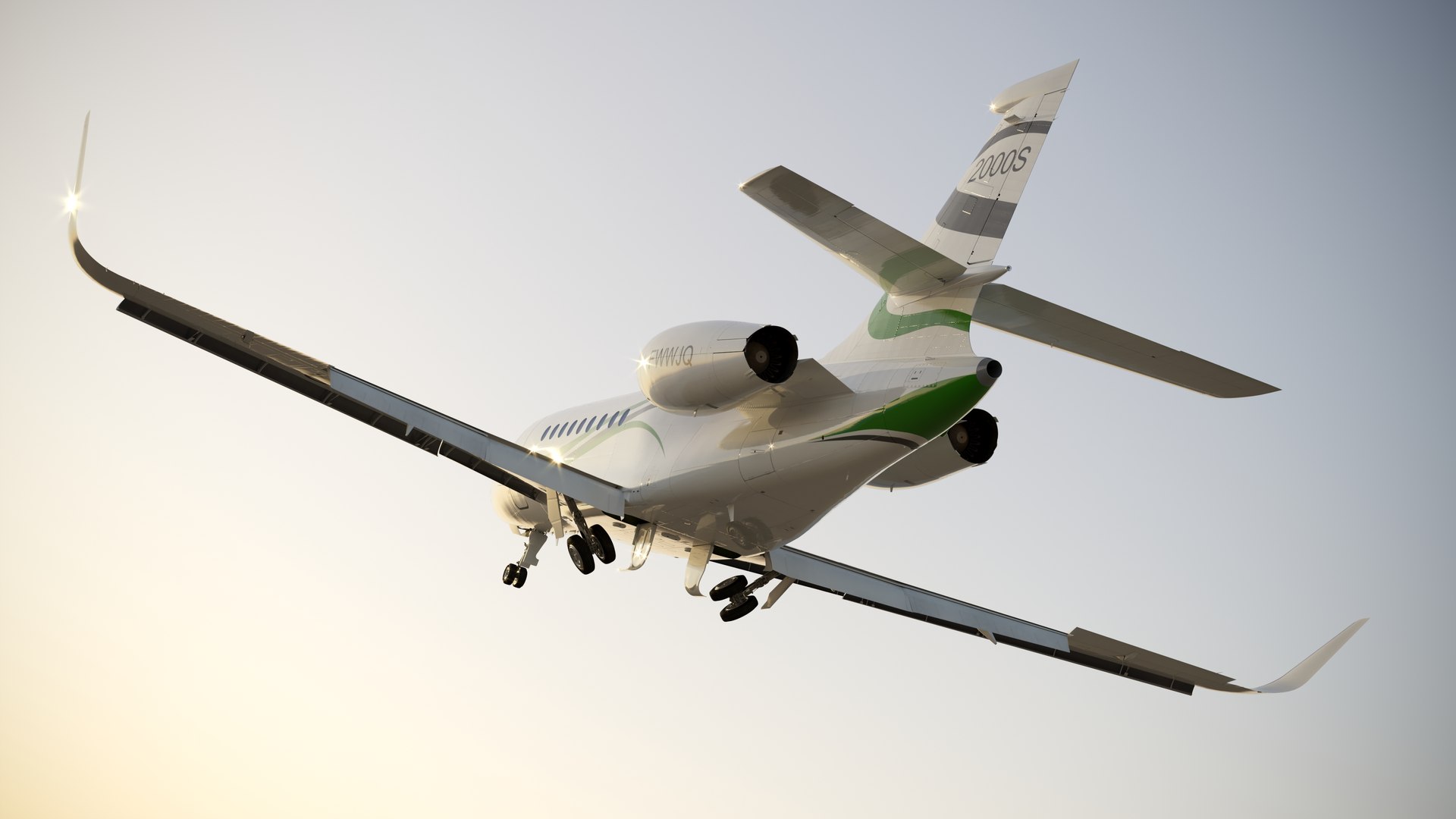 3D Dassault Falcon 2000 French - TurboSquid 1495511