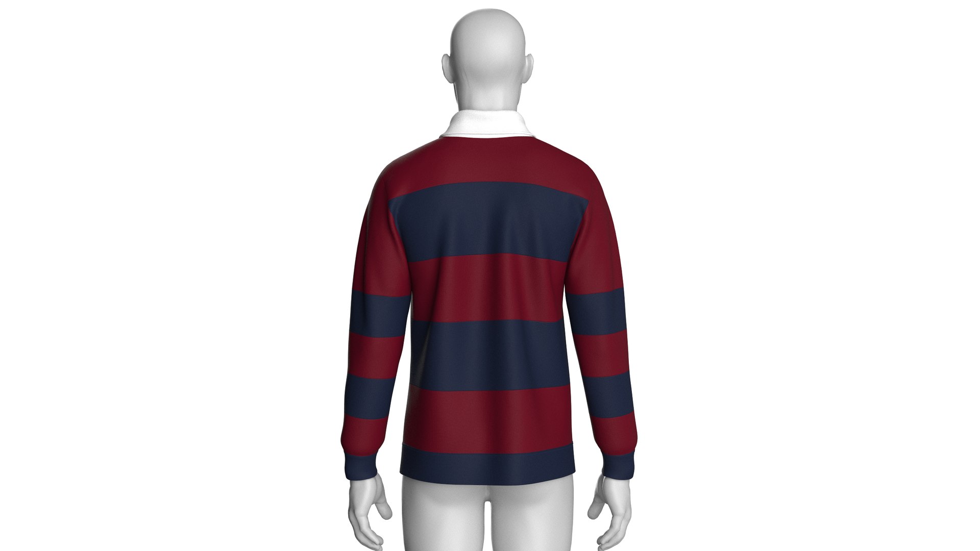 3D Men Printed Polo Sweatshirt With Patch - TurboSquid 2514466