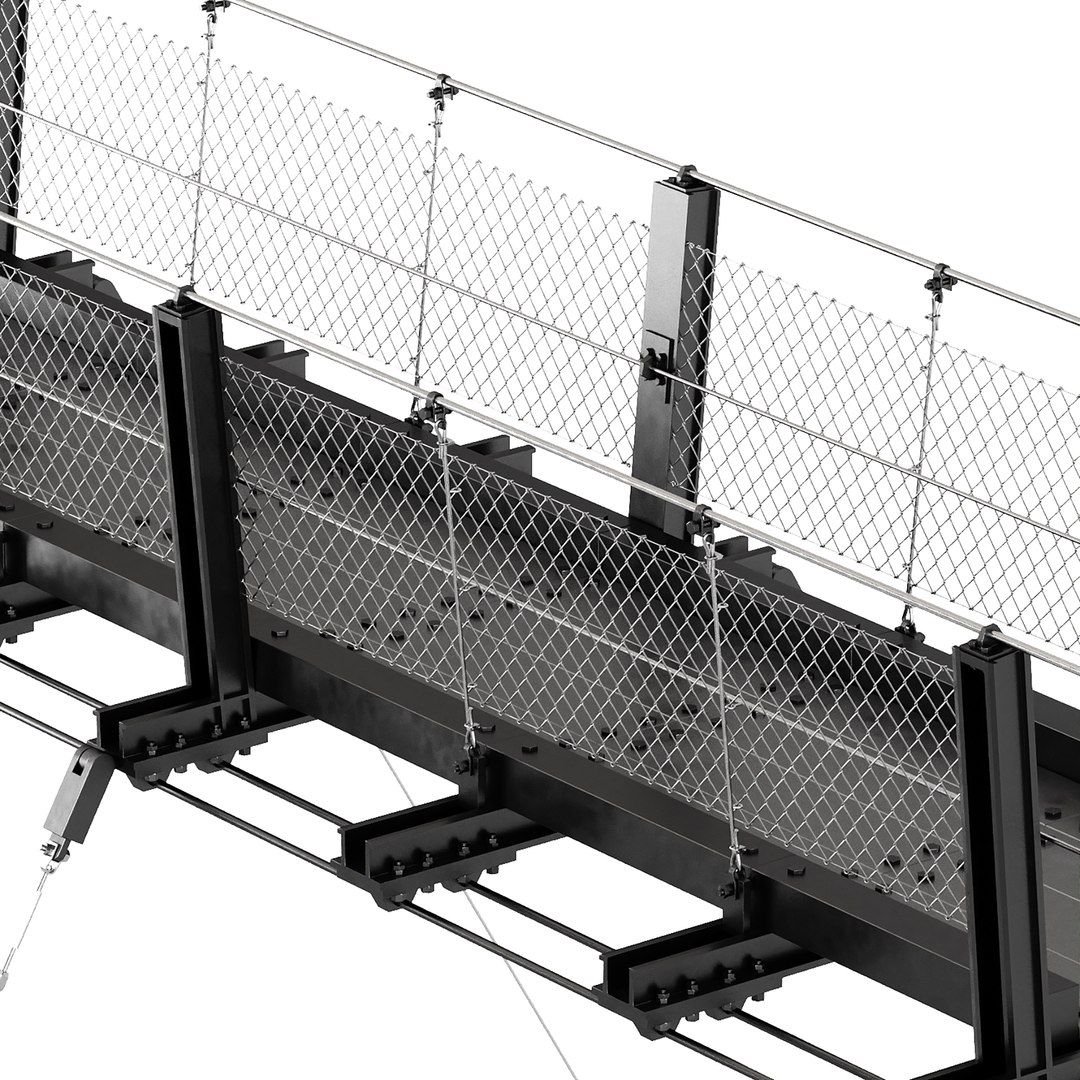 The Metal Bridge 3D Model - TurboSquid 1899872