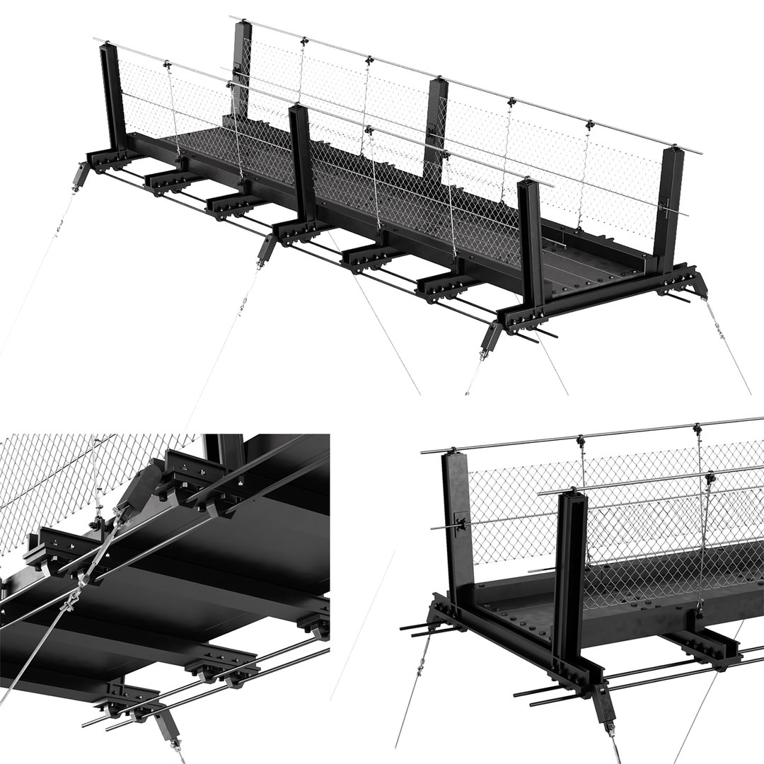 The Metal Bridge 3D Model - TurboSquid 1899872