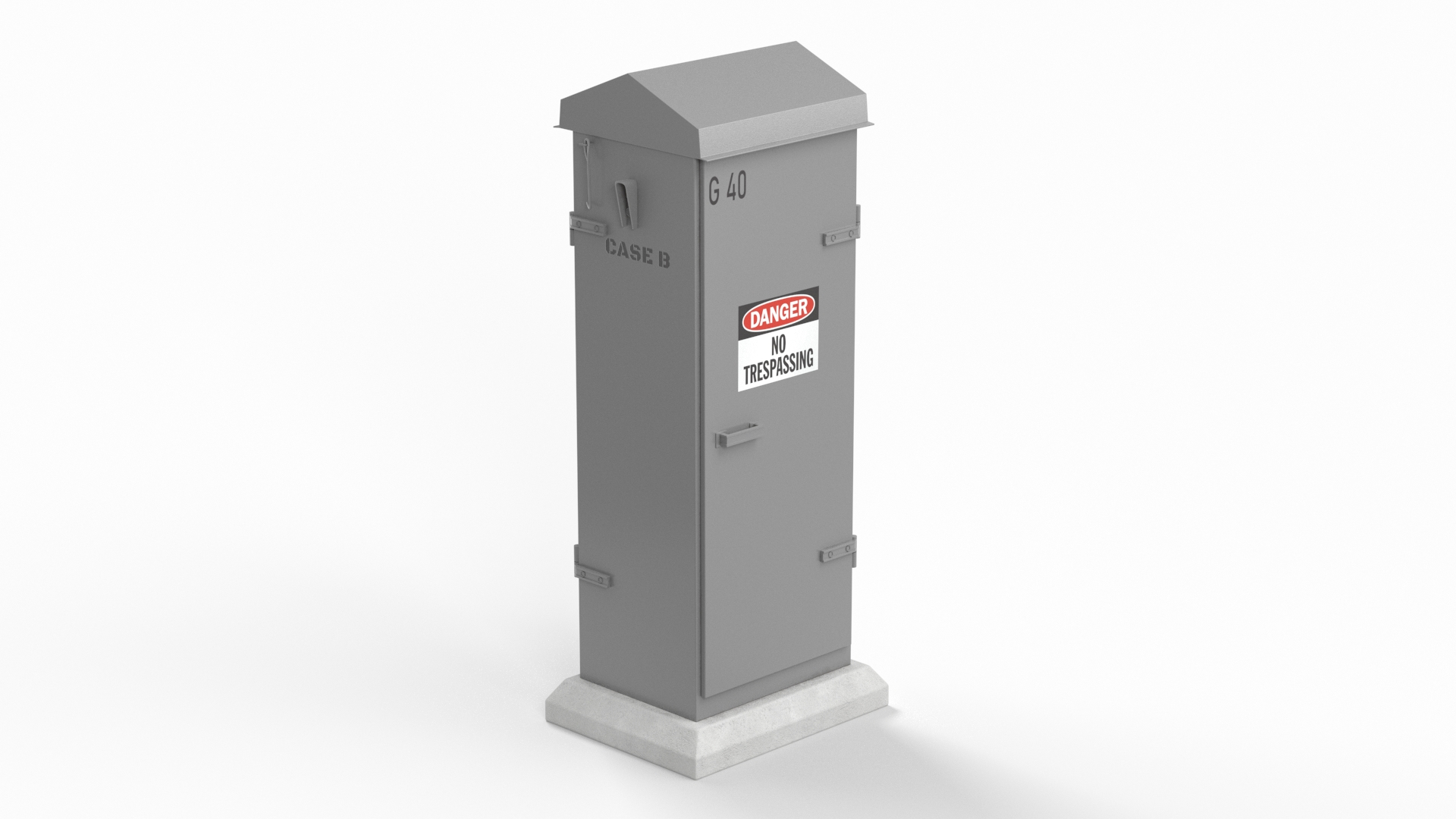 3D Slim Railway Relay Cabinet - TurboSquid 2269788