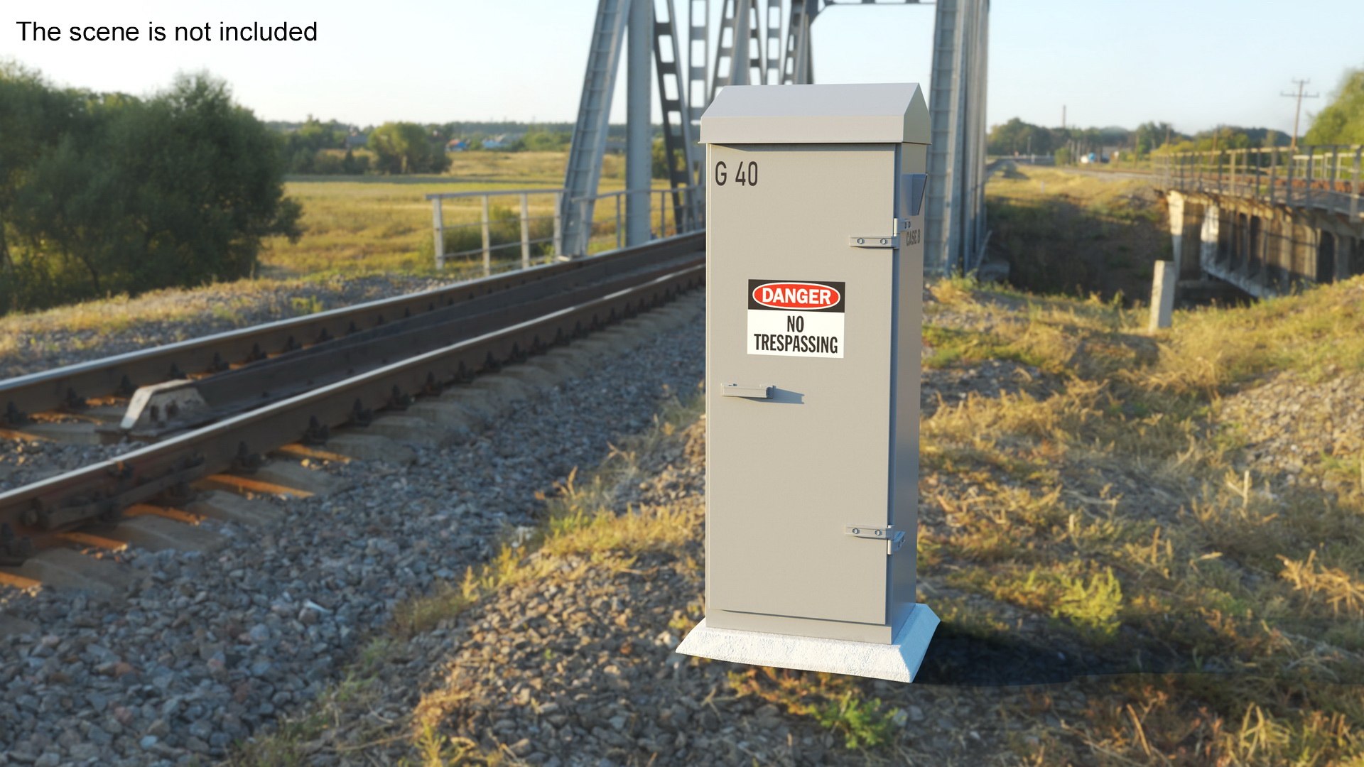 3D Slim Railway Relay Cabinet - TurboSquid 2269788