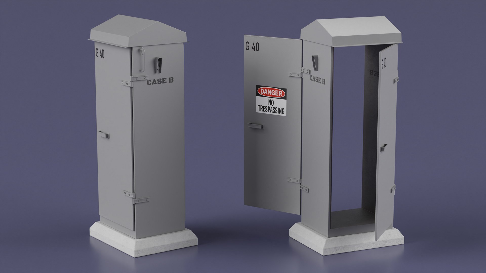 3D Slim Railway Relay Cabinet - TurboSquid 2269788