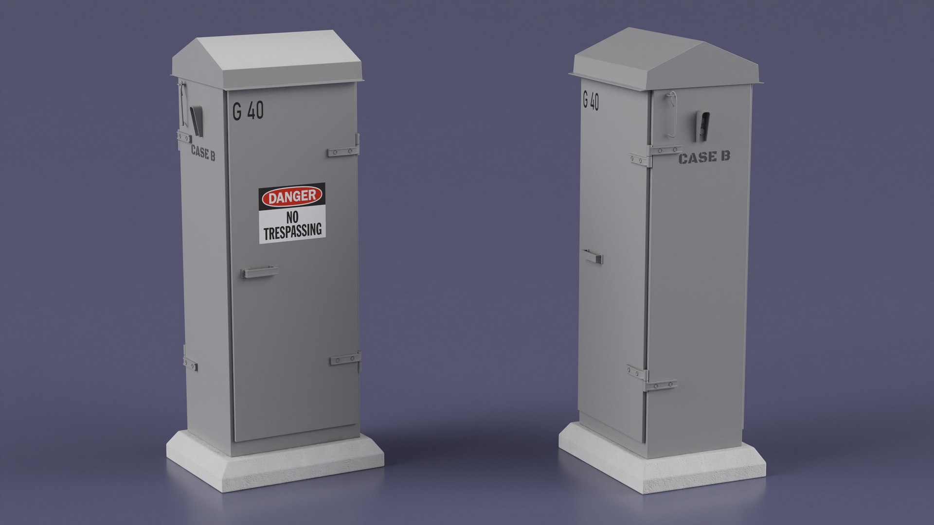 3D Slim Railway Relay Cabinet - TurboSquid 2269788